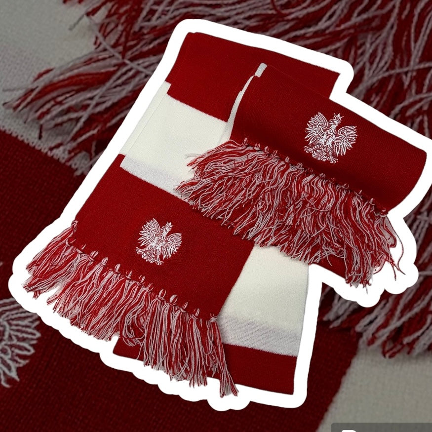 Fleece Scarf - Polish Falcon (Red/White) – Buffalo Everywhere